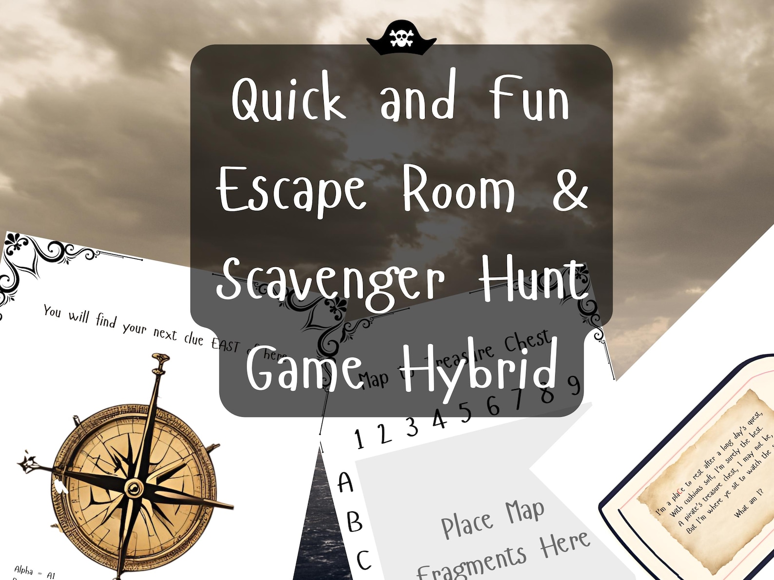 Redbeard's Treasure Scavenger Hunt Escape Room Printable Game - Etsy
