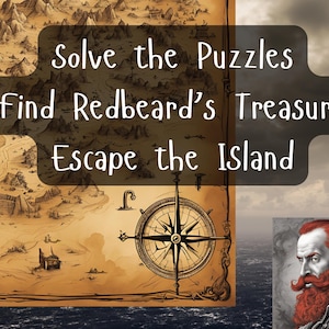 Redbeard's Treasure Scavenger Hunt Escape Room Printable Game - Etsy