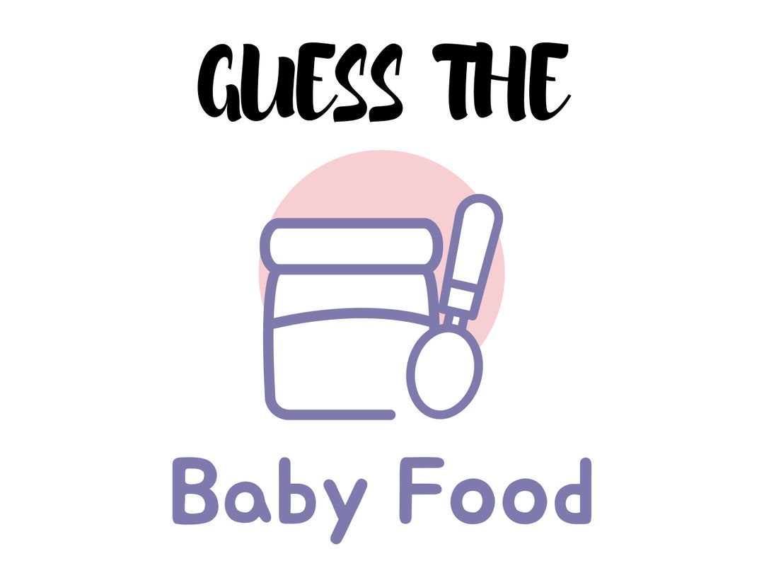 Guess the Baby Food Printable Game for Baby Showers - Etsy