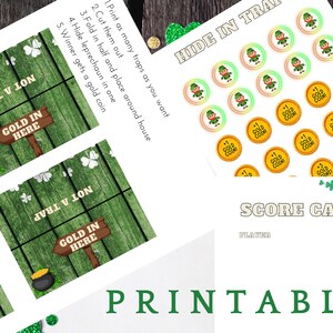Leprechaun Trap Printable Game for St. Patricks Day - Etsy