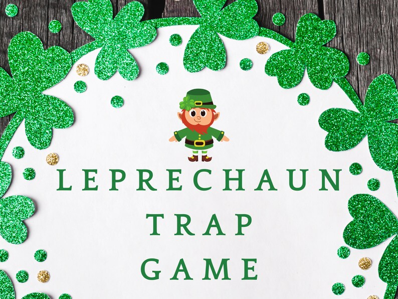 Leprechaun Trap Printable Game for St. Patricks Day - Etsy