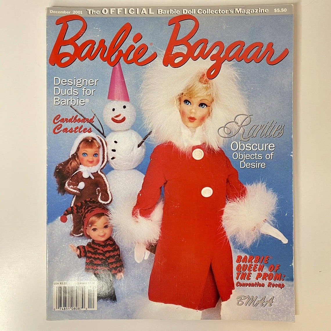 Barbie Bazaar Magazine December 2001 Vintage Barbie Collector Gifts ...