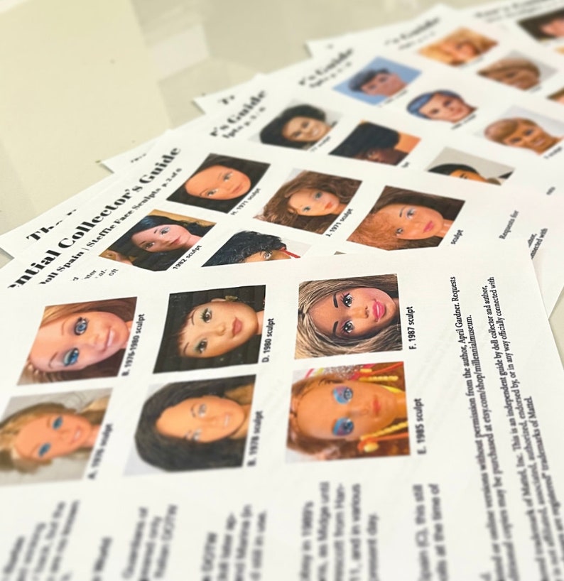 80s Barbie Doll Sculpts Guide Collectors Guide 1980s Barbie List Face ...