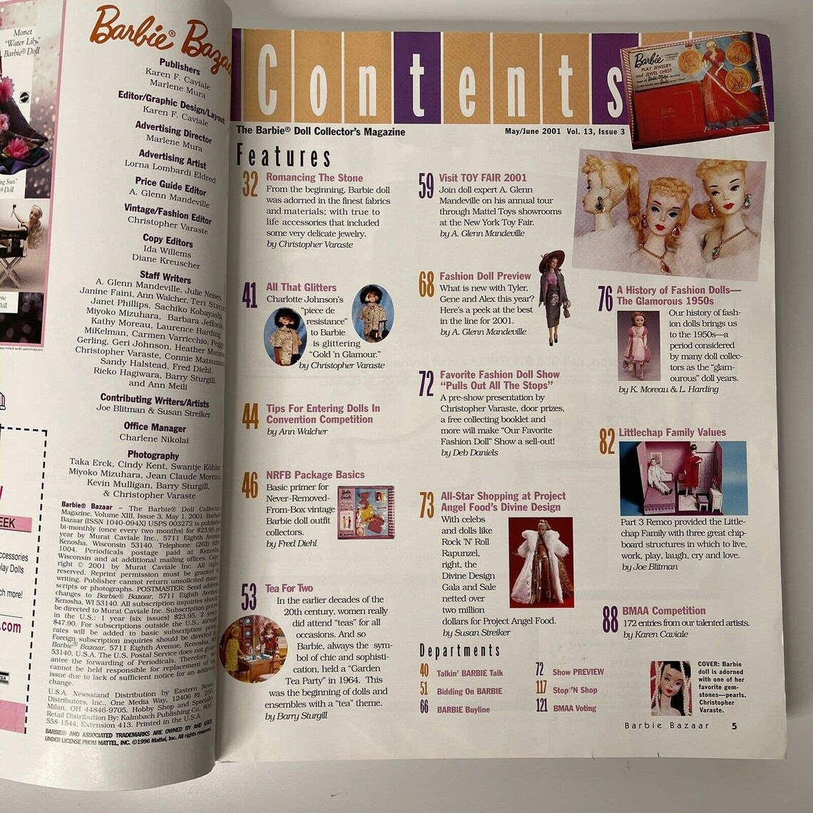 Barbie Bazaar Magazine June 2001 Vintage Barbie Collector - Etsy