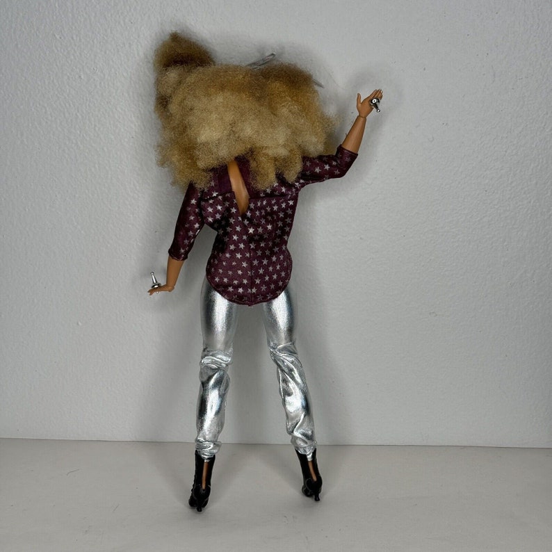Barbie Blonde Afro Styled by Marni Senofante Curvy Articulated Jointed ...