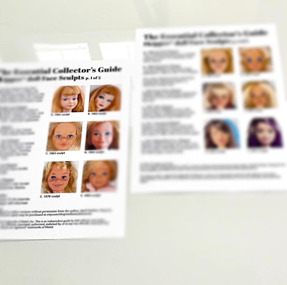 Vintage Skipper Doll Collectors Gift Guide Skipper Face Sculpts ID ...