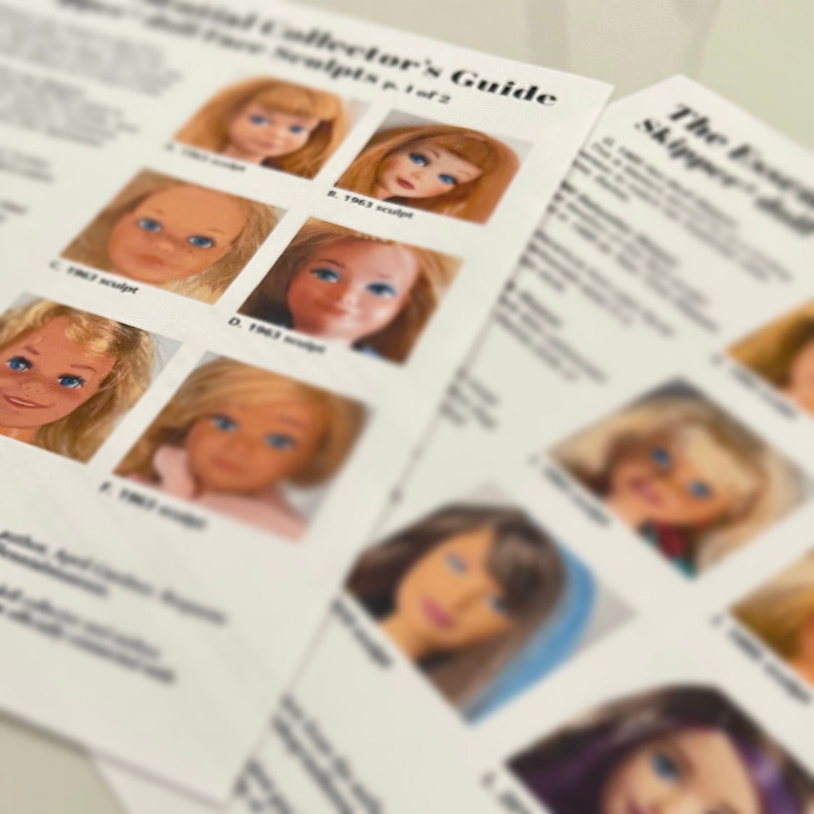 Vintage Skipper Doll Collectors Gift Guide Skipper Face Sculpts ID ...