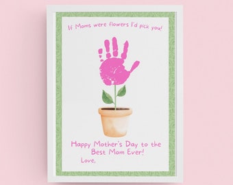 Footprint/handprint, Baby Handprint Craft, Hand Art Craft, Mother's Day ...