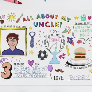 Uncle Printable Coloring Page | Printable All About Uncle Fill in ...