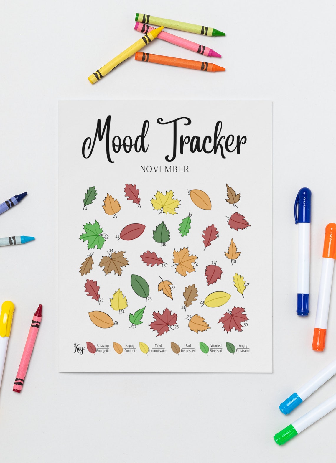 12 Month Mood Tracker Bundle Printable Mood Trackers Instant - Etsy