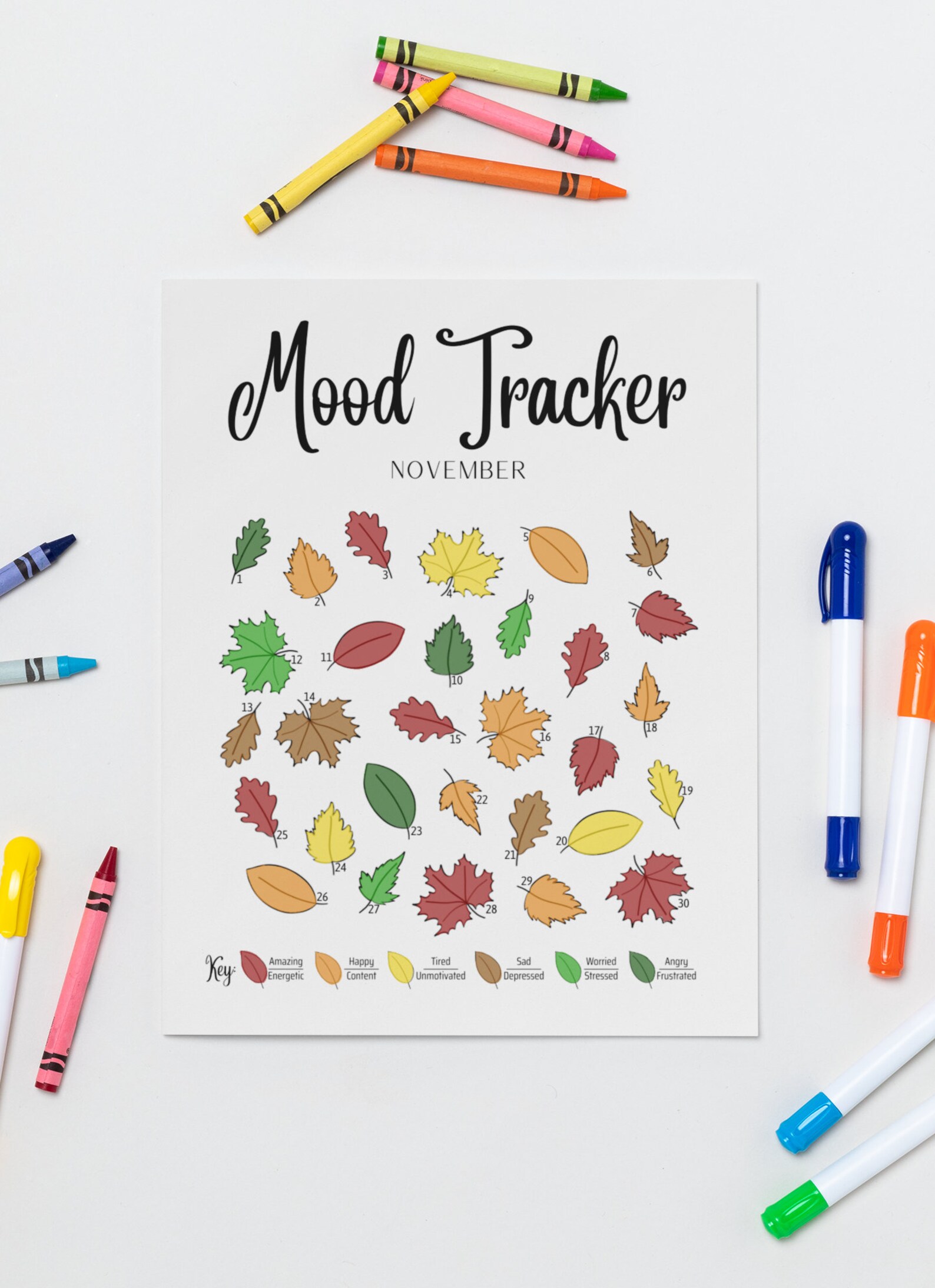 12 Month Mood Tracker Bundle Printable Mood Trackers Instant - Etsy