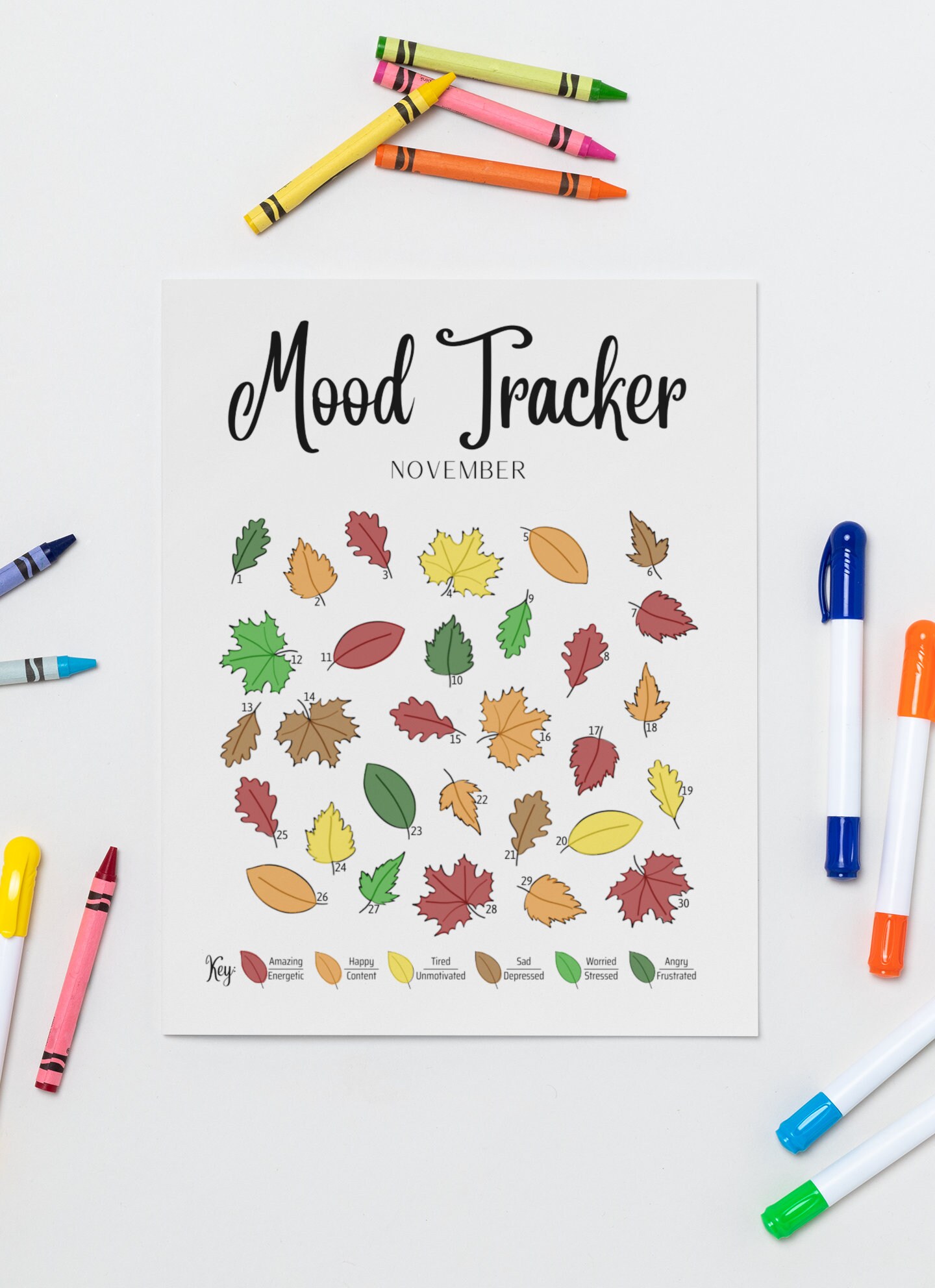 12 Month Mood Tracker Bundle Printable Mood Trackers Instant - Etsy