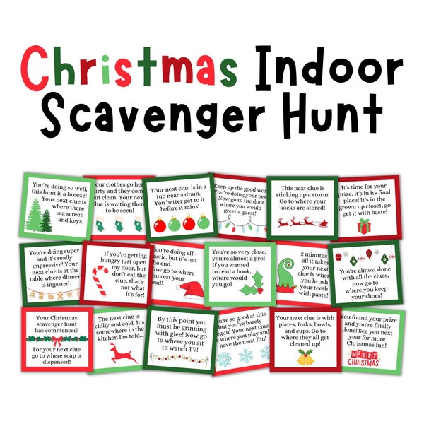 Scavenger Hunt Christmas - Etsy