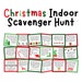 Christmas Scavenger Hunt, Indoor Scavenger Hunt, Game for Kids ...