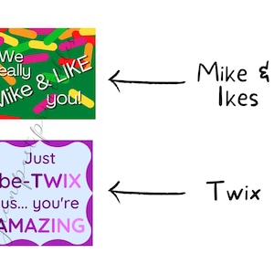 Treat Notes, 18 Treat Notes, Teacher Appreciation Gift, Teacher Gift ...