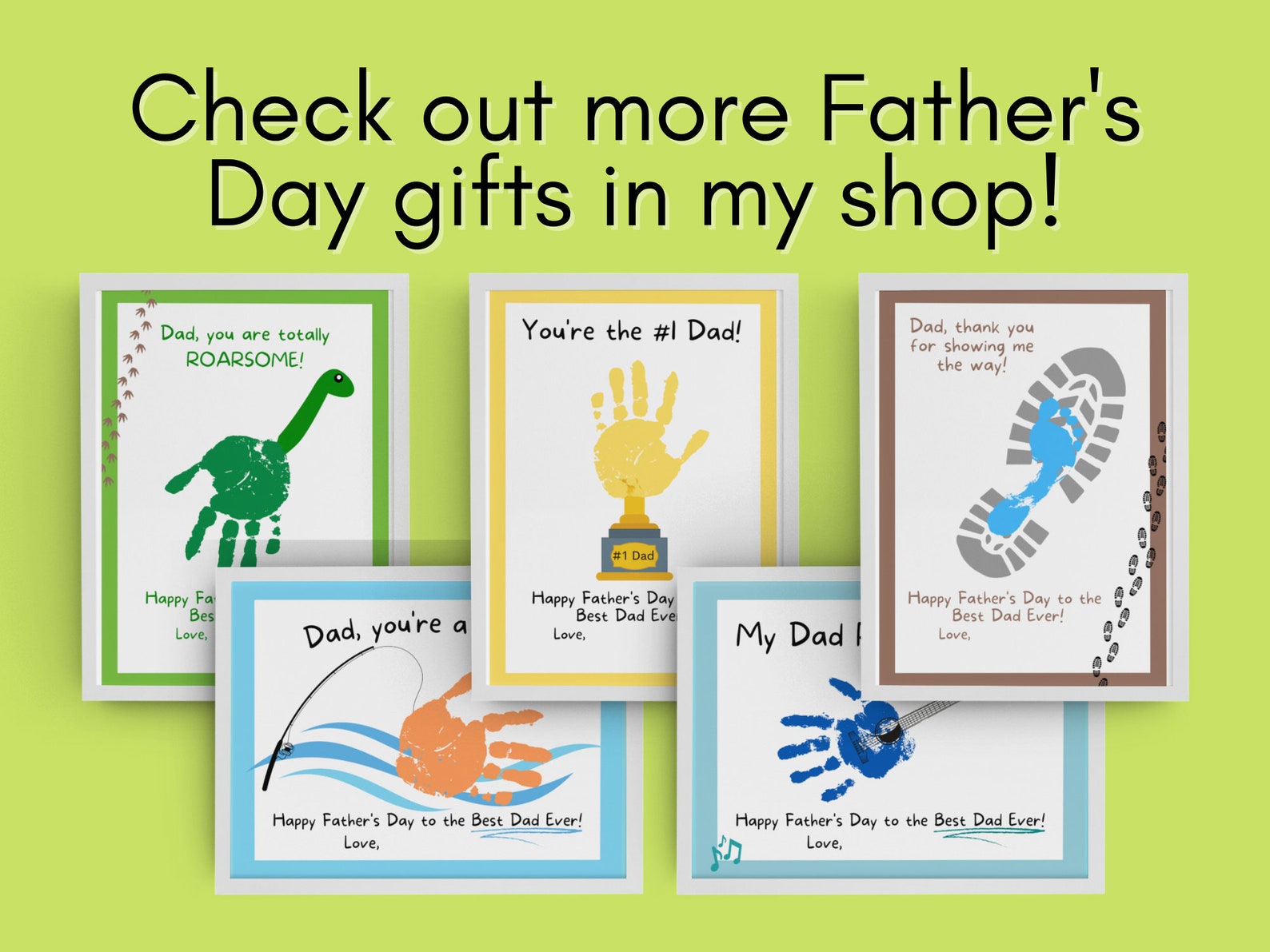 Number One Dad / Handprint Art / Father's Day Gift / Baby - Etsy