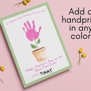 Flower Handprint Art / Mother's Day Gift / Baby Toddler Craft ...