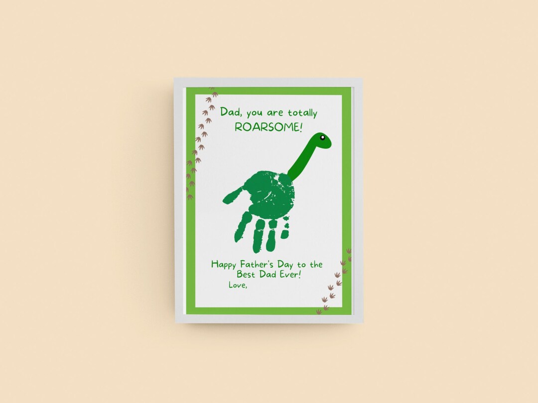 You Are Roarsome! / Handprint Art / Father's Day Gift / Baby Toddler ...