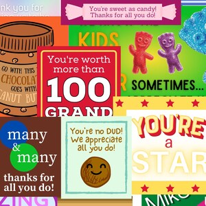 Treat Notes, 18 Treat Notes, Teacher Appreciation Gift, Teacher Gift ...