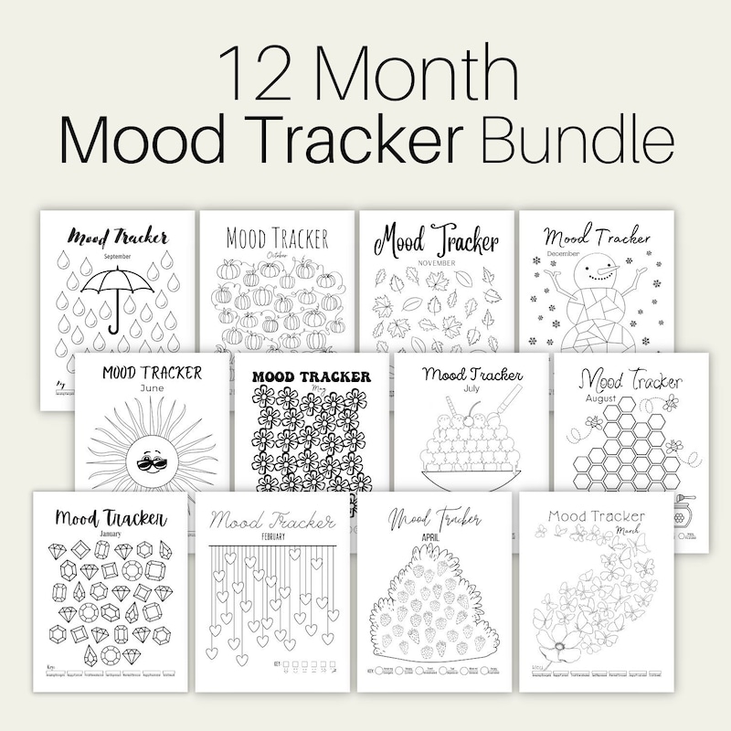Weekly Mood Tracker - Etsy