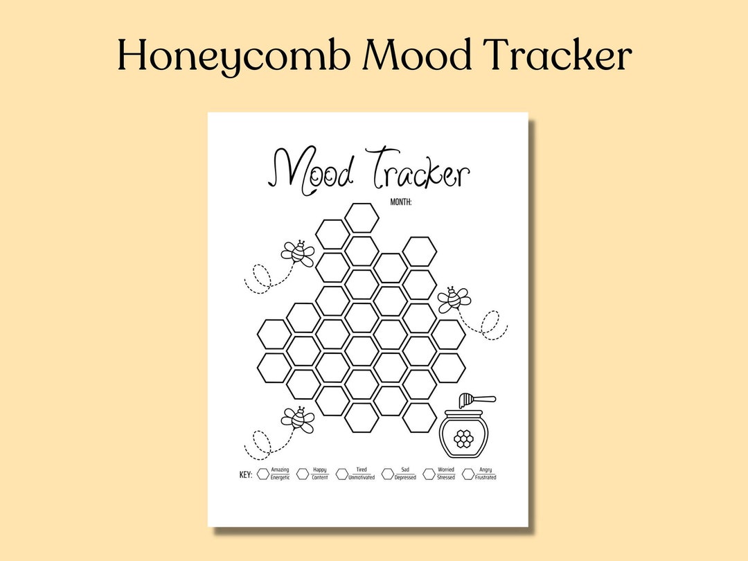 Honeycomb Mood Tracker, Printable Mood Tracker, Instant Digital ...