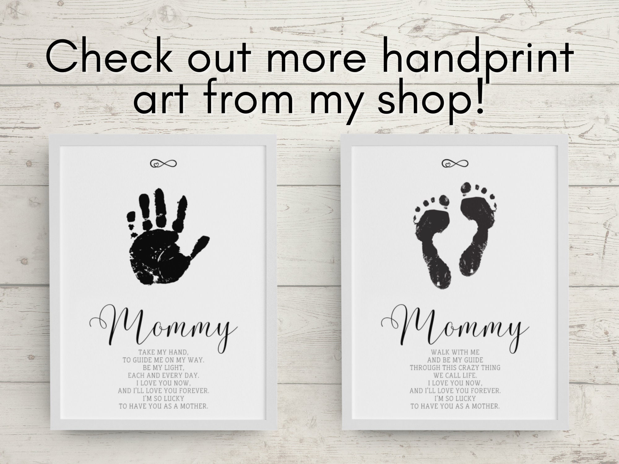 Flower Handprint Art / Mother's Day Gift / Baby Toddler - Etsy