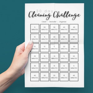 Cleaning Challenge, 30 Day Challenge, Instant Digital Download - Etsy