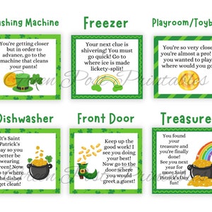 St. Patrick's Day Indoor Scavenger Hunt for Kids (printable Digital ...
