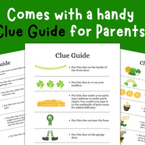 St. Patrick's Day Outdoor Scavenger Hunt With Leprechaun Clues ...