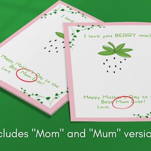 I Love You Berry Much / Handprint Art / Mother's Day Gift / Baby ...