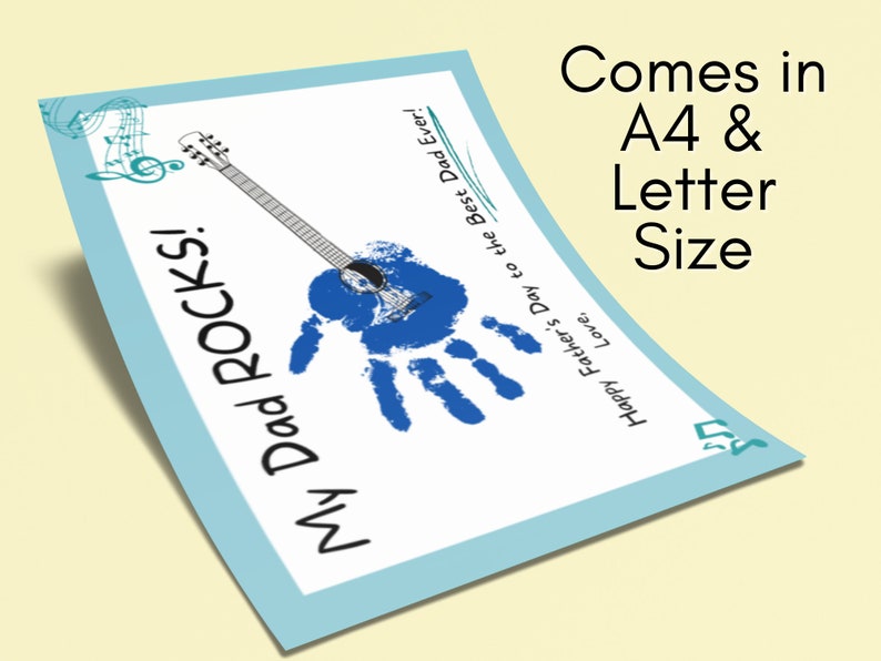 You Rock / Handprint Art / Father's Day Gift / Baby - Etsy