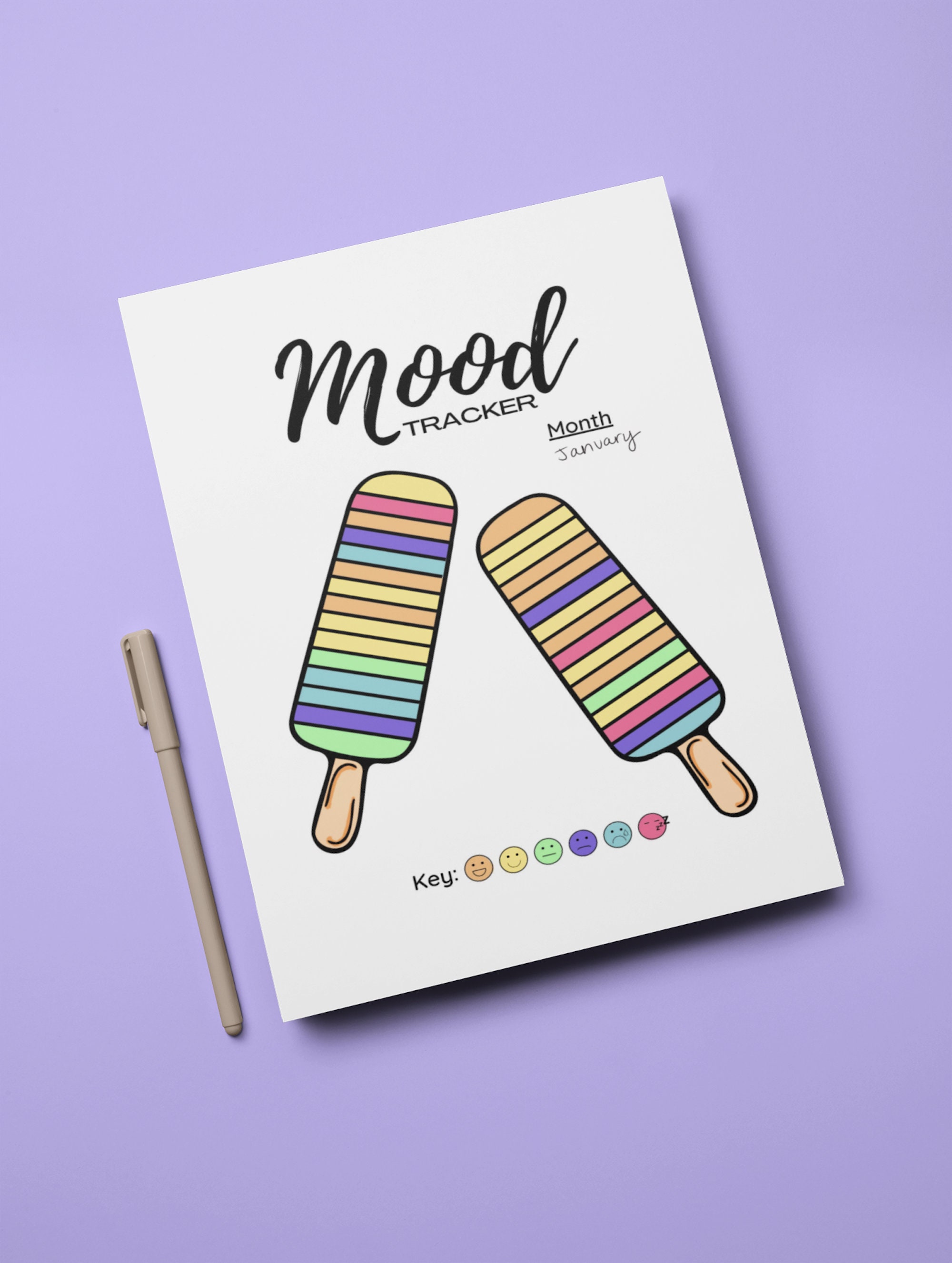 Mood Tracker Bundle Printable Mood Trackers Instant Digital | Etsy