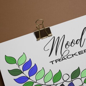 Leafy Vine Mood Tracker, Printable Mood Tracker, Instant Digital ...