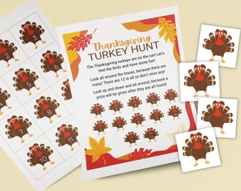 Kids Thanksgiving Printable - Etsy