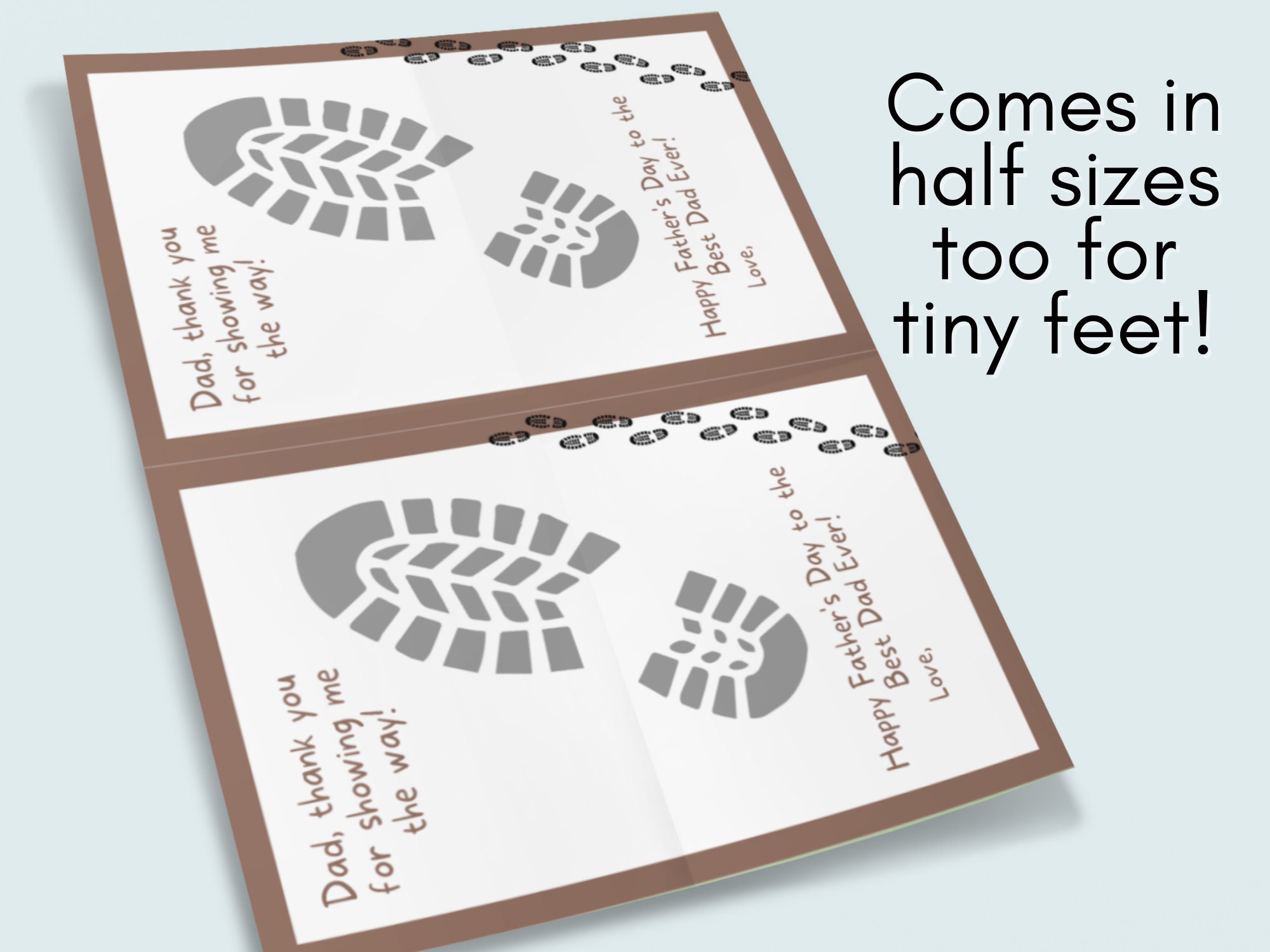 Boot Footprint / Handprint Art / Father's Day Gift / Baby - Etsy