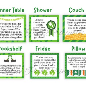 St. Patrick's Day Indoor Scavenger Hunt for Kids (printable Digital ...