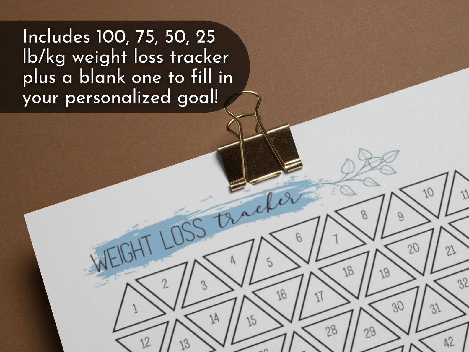 Weight Loss Journal Printable Weight Loss Tracker Instant | Etsy