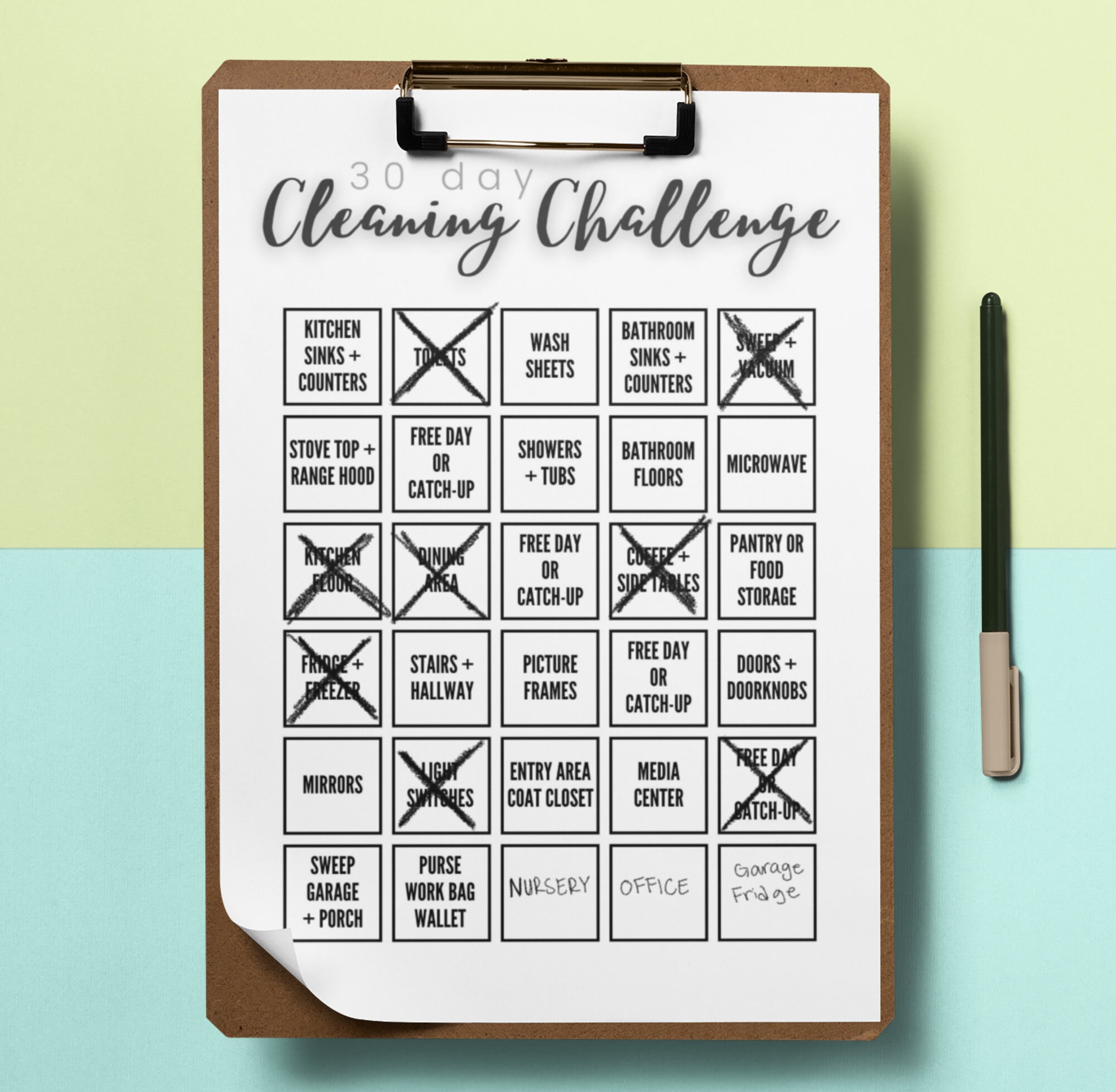 Cleaning Challenge, 30 Day Challenge, Instant Digital Download - Etsy
