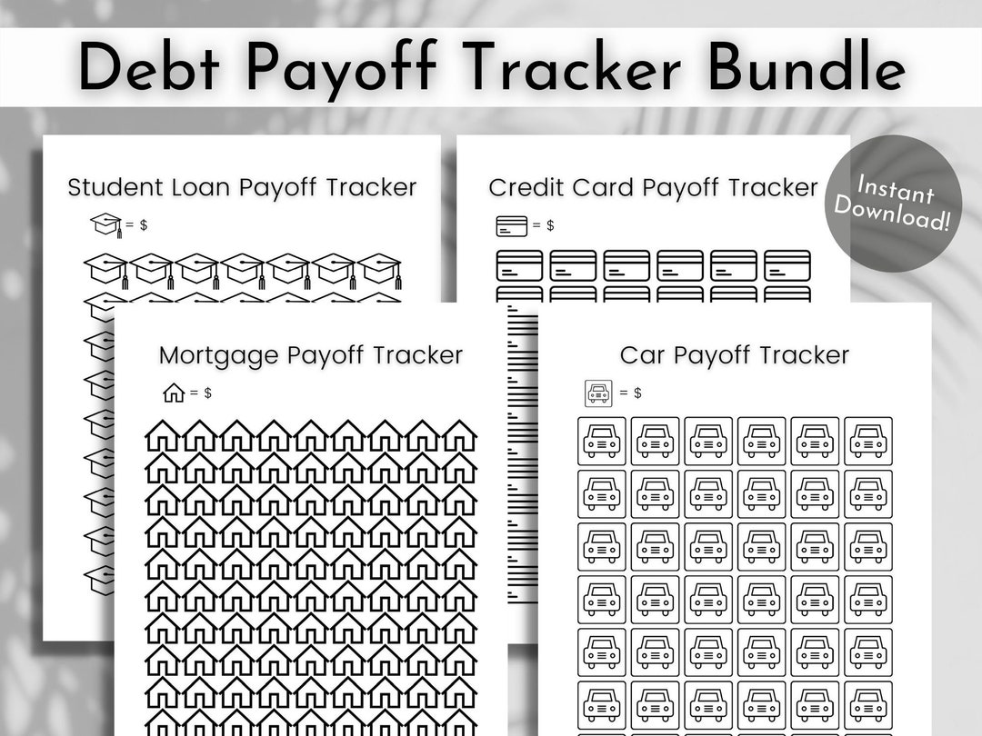 Debt Payoff Tracker Bundle Loan Payoff Instant Digital - Etsy
