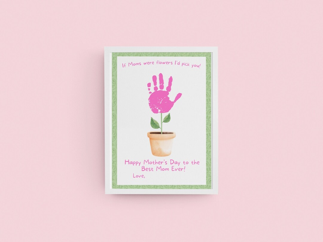 Flower Handprint Art / Mother's Day Gift / Baby Toddler Craft ...