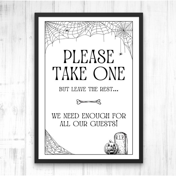 Please Take Only One Sign - Etsy