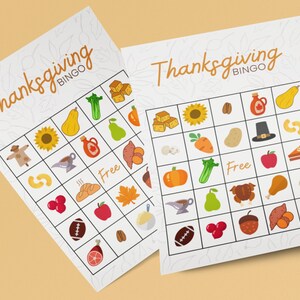 Thanksgiving BINGO, Friendsgiving Game, Kids Holiday Game, Fall ...