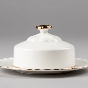 Porcelain Butter Dish Royal Albert Val D'or Ø16 Cm - Etsy