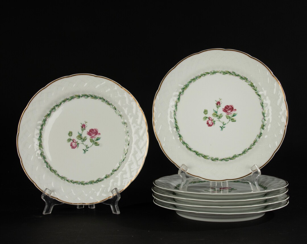 Set of 6 Breakfast Plates - Bernardaud Limoges - Isabelle - Etsy