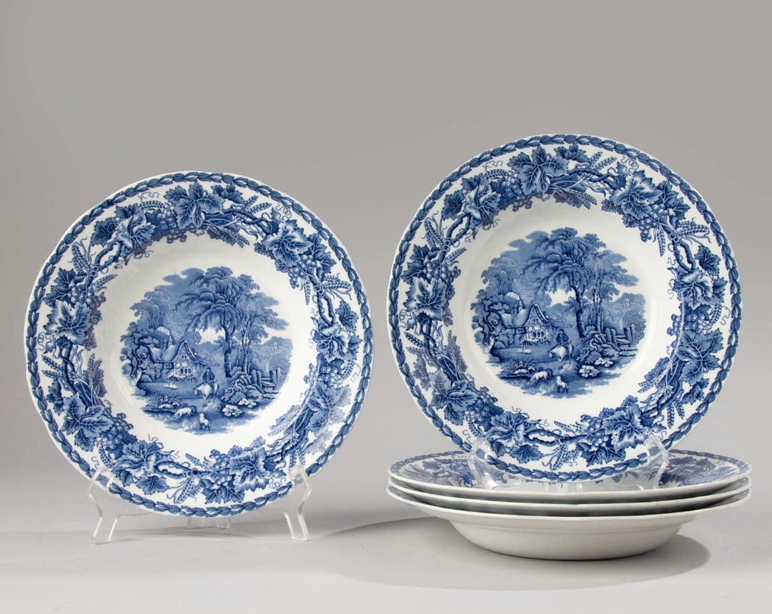 Set of 5 Soup Plates - Booths - British Scenery - Etsy