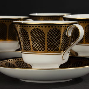 Set of 6 Tea Cups and Saucers - Spode - Marble Arch - Etsy