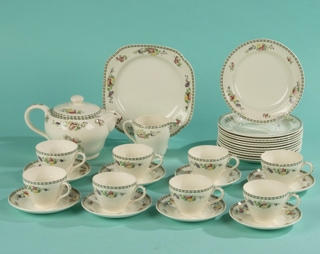 23-piece Tea and Cake Set - Copeland Spode's Glory - Etsy