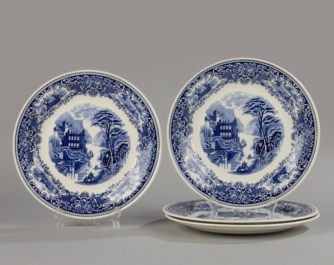 Set of 4 Presentation Plates - Royal Sphinx - Old English - Etsy