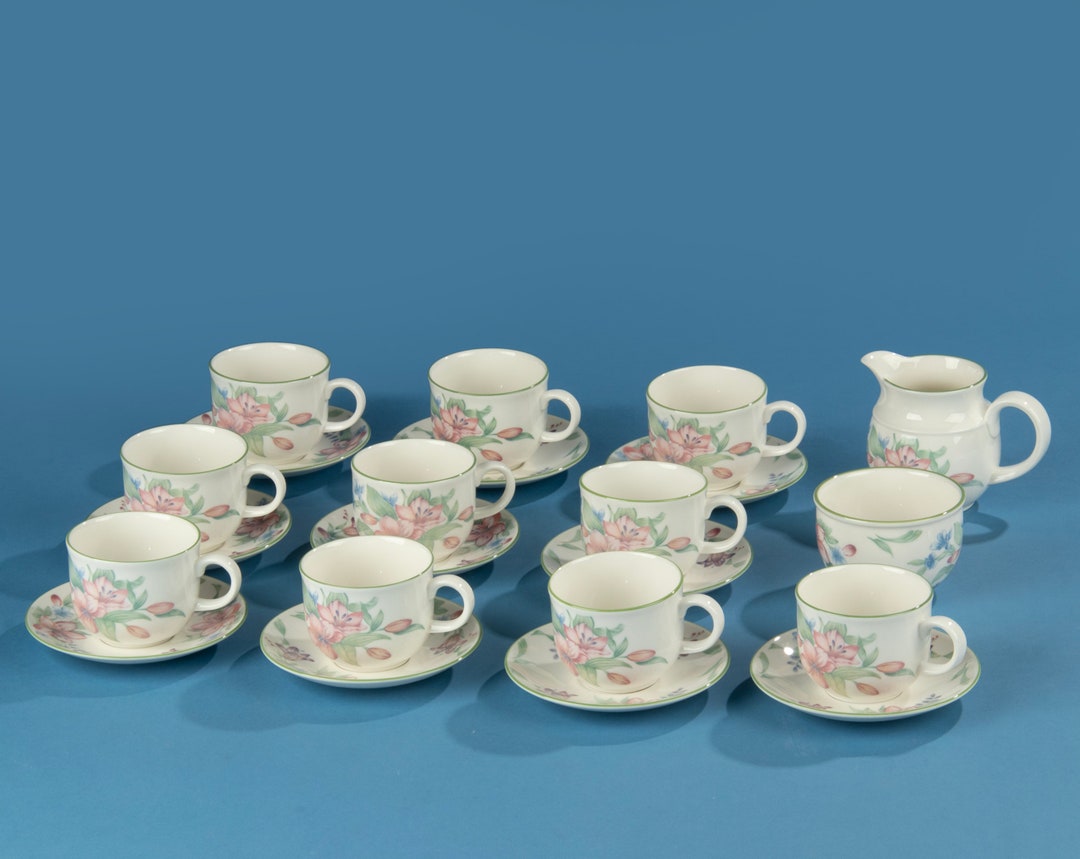 12-piece Tea Set - Royal Doulton - Expressions - Carmel - Etsy
