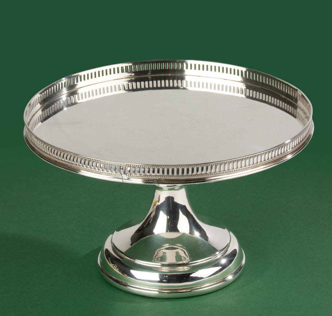 Silver Plated Cake Stand - Etsy
